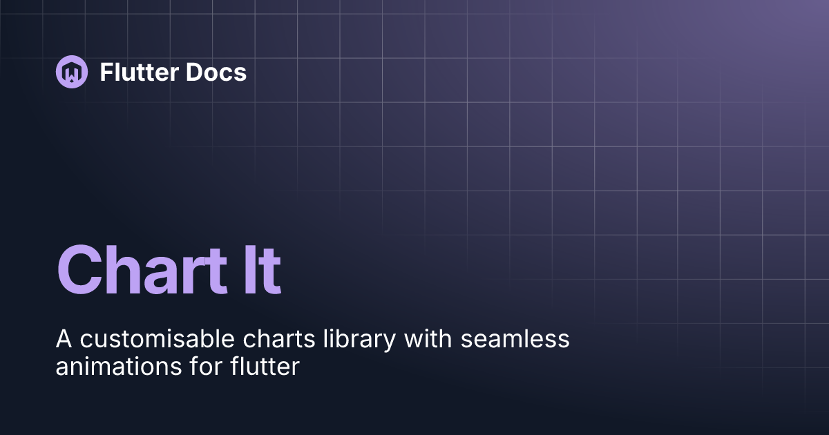 Chart It | Flutter Docs