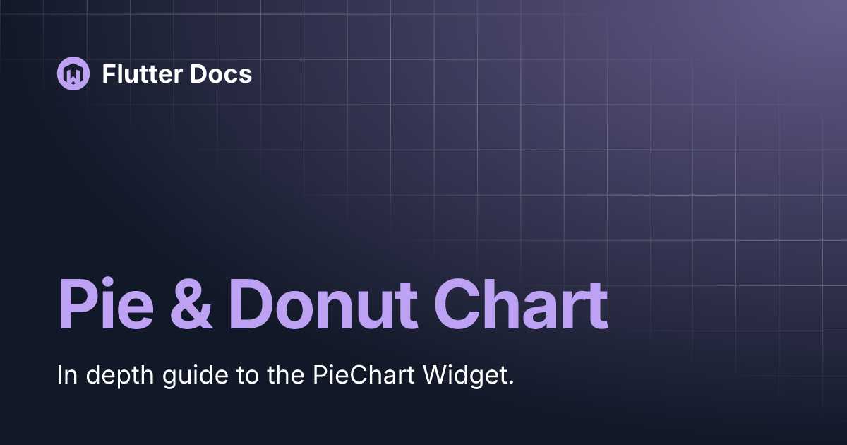 Pie & Donut Chart | Flutter Docs